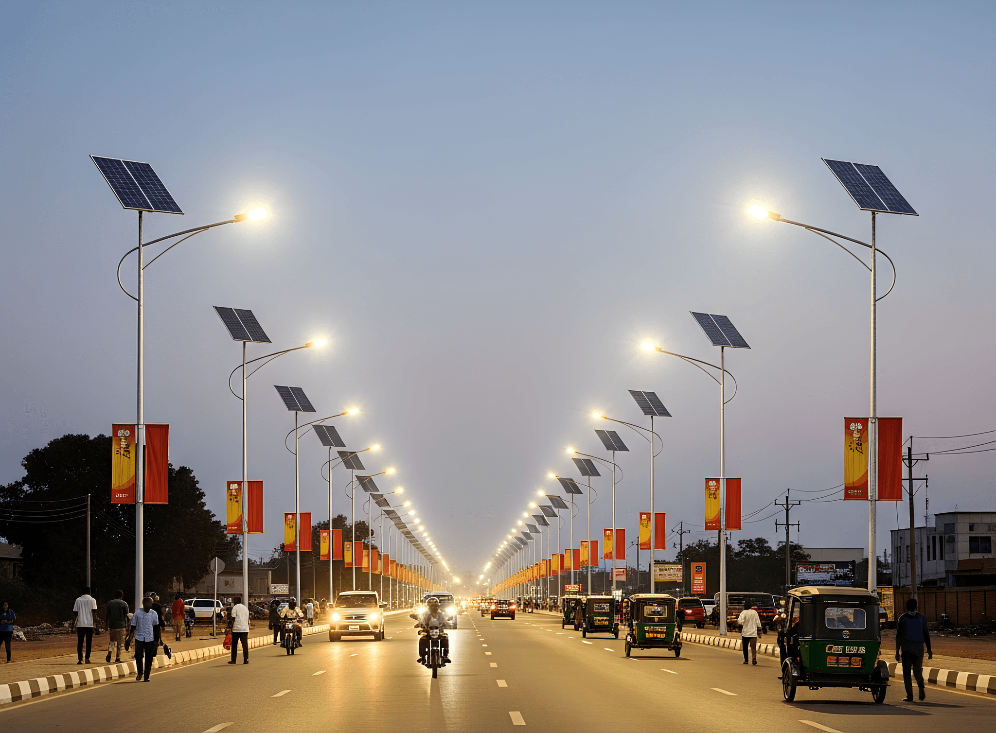 solar street lights, energy-efficient outdoor lighting, solar LED ...